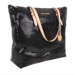 Michael Kors | Bags | Michael Kors Python Tote Bag | Poshmark